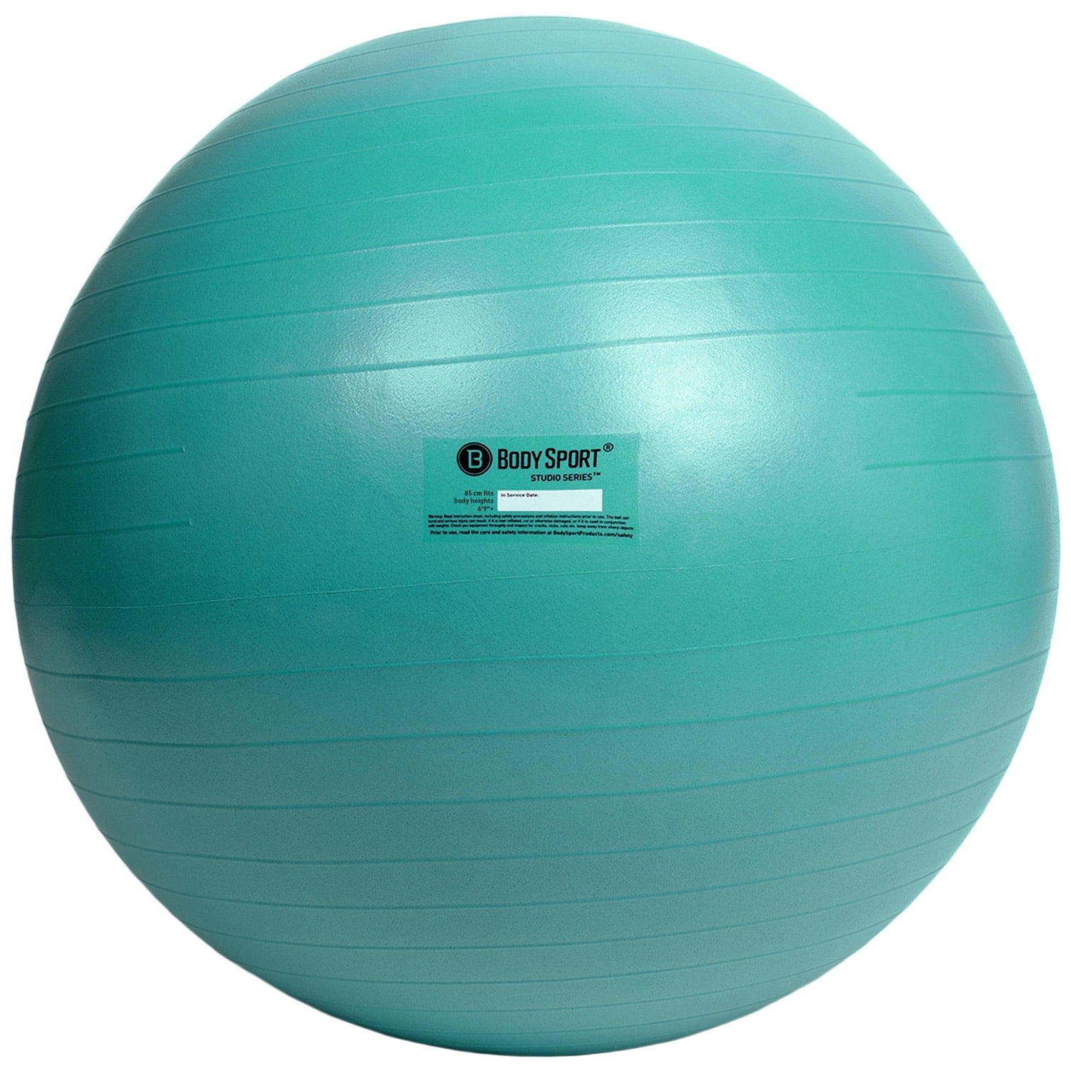 Body Sport Teal 85 cm Fitness Ball, Balance Trainer with Pump, Exercise ...