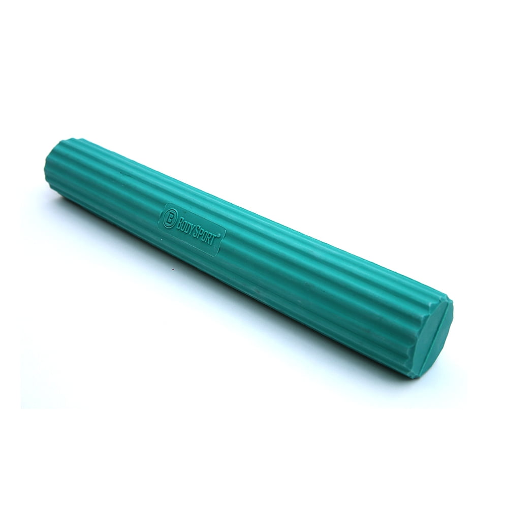 Body Sport Twist and Flex Bar, Green, 15 lb Resistance, Rubber Therapy ...