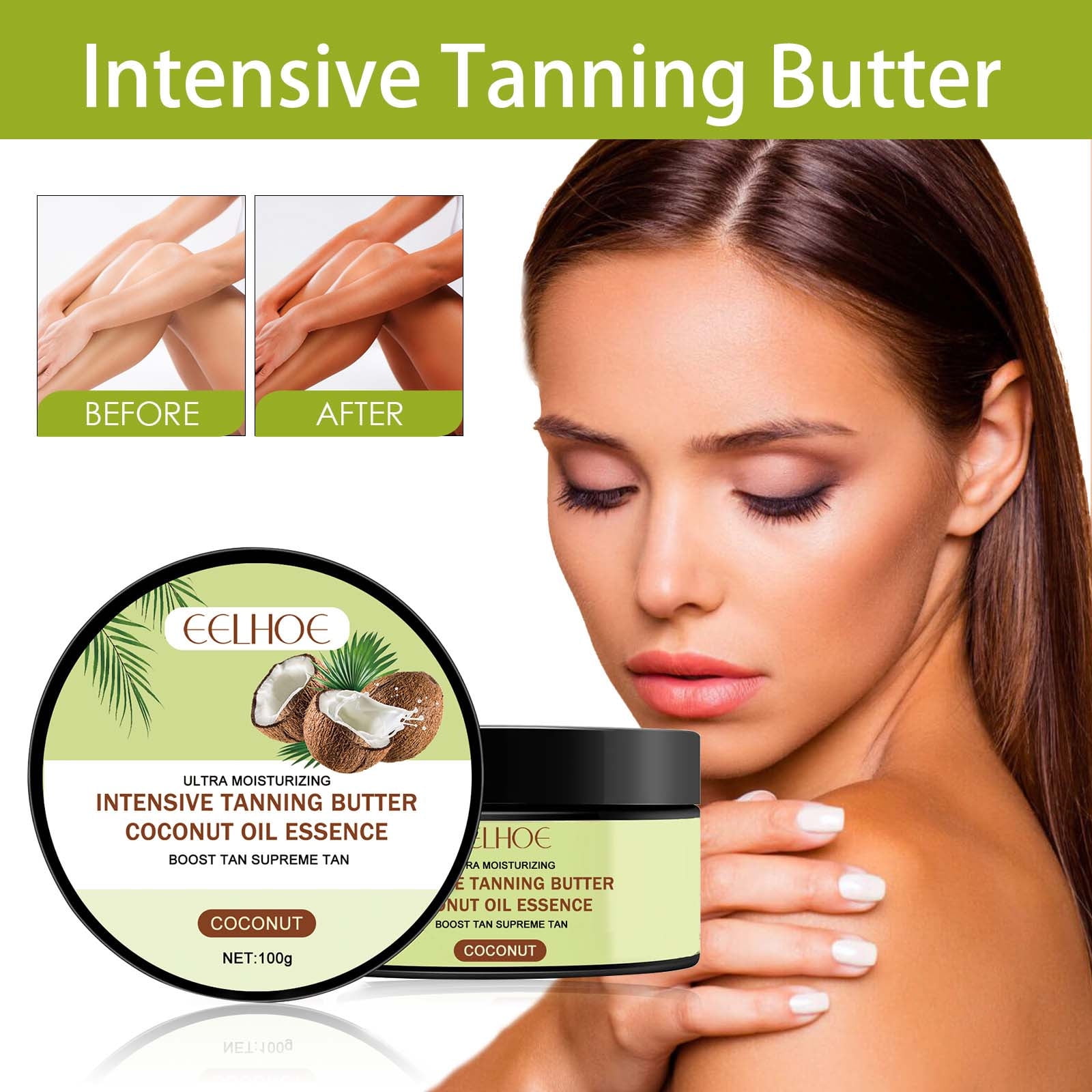 Body Tanning Cream, Hydrating & Nourishing Formula, 100ml, Natural Tan ...