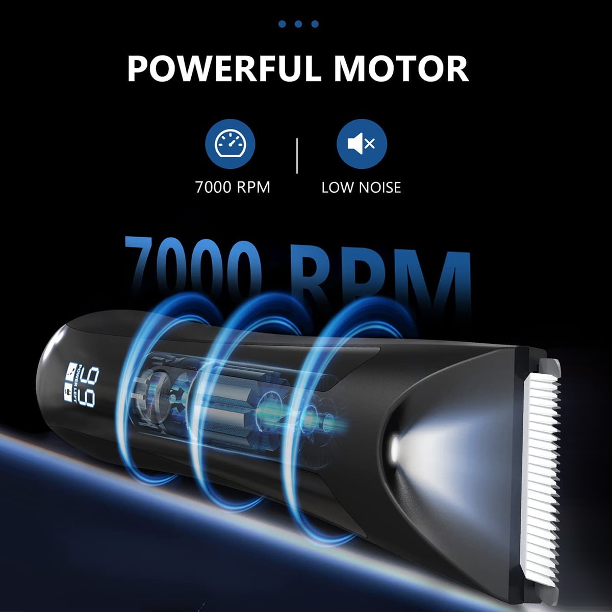 Body Trimmer for Men, Electric Groin Hair Trimmer IPX5 Waterproof Wet ...