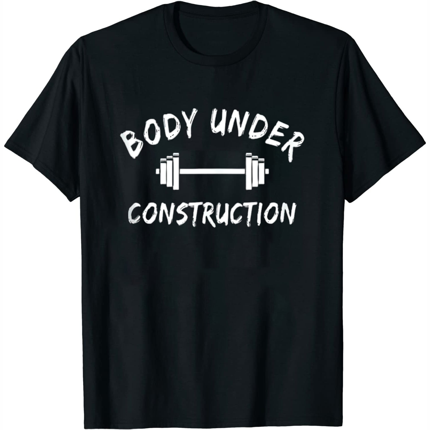 Body Under Construction Fitness Gym Bodybuilding Women T Shirt Black ...
