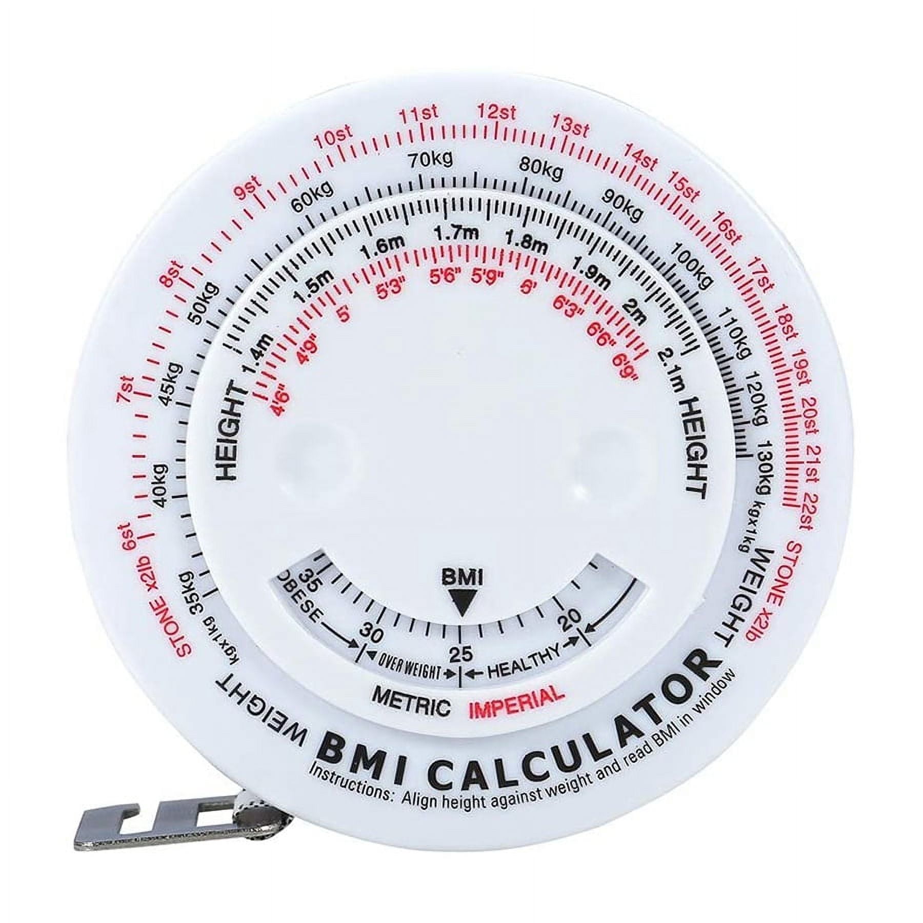 Body Waist Measure Tape Round BMI Tester for Body Measurements Weight ...