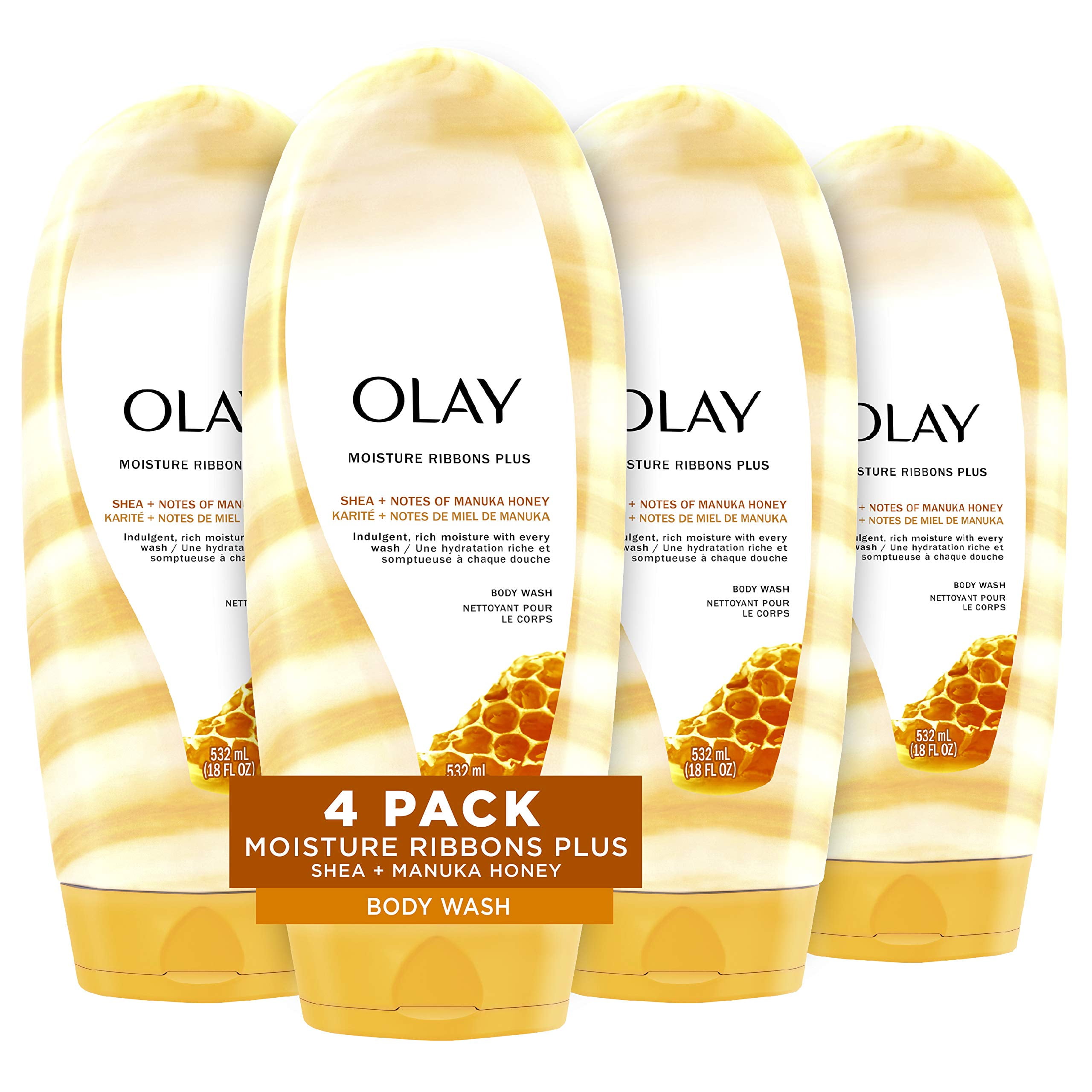 Body Wash By Olay, Moisture Ribbons Plus Shea + Manuka Honey Body Wash ...
