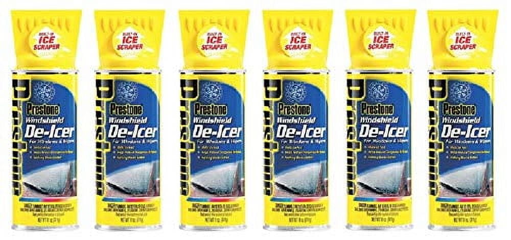 Prestone De-Icer Spray with Scraper 11 oz (Pack of 6) - Walmart.com