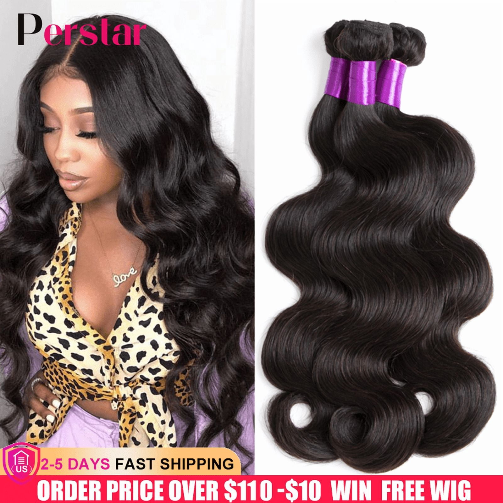 Body Wave Bundles Human Hair Weave Bundles Brazilian Weave Extensions 1 ...
