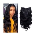 Body Wave Clip In Hair Extensions 10-26" Double Weft Real Human Hair ...
