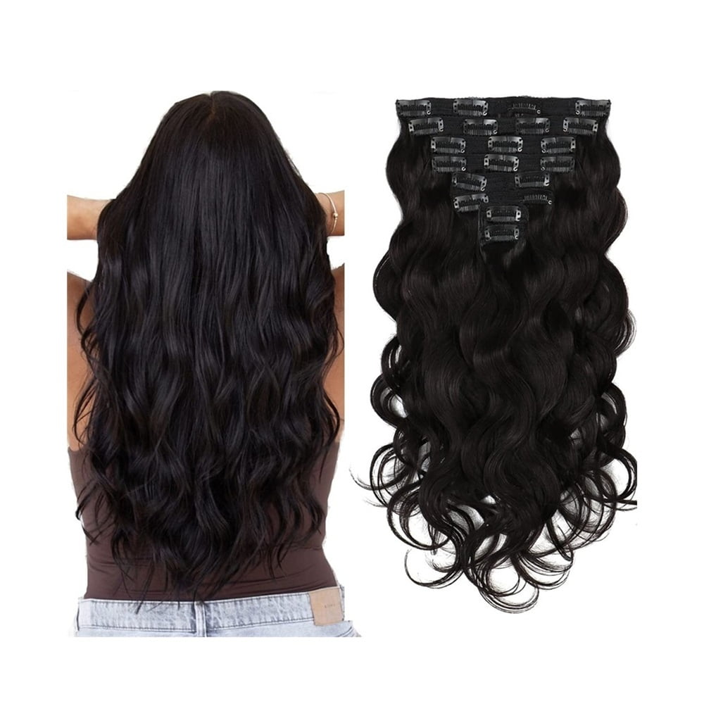 Body Wave Clip in Hair Extensions, Real Human Hair Clip in Extensions ...