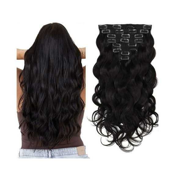 Body Wave Clip in Hair Extensions, Real Human Hair Clip in Extensions ...