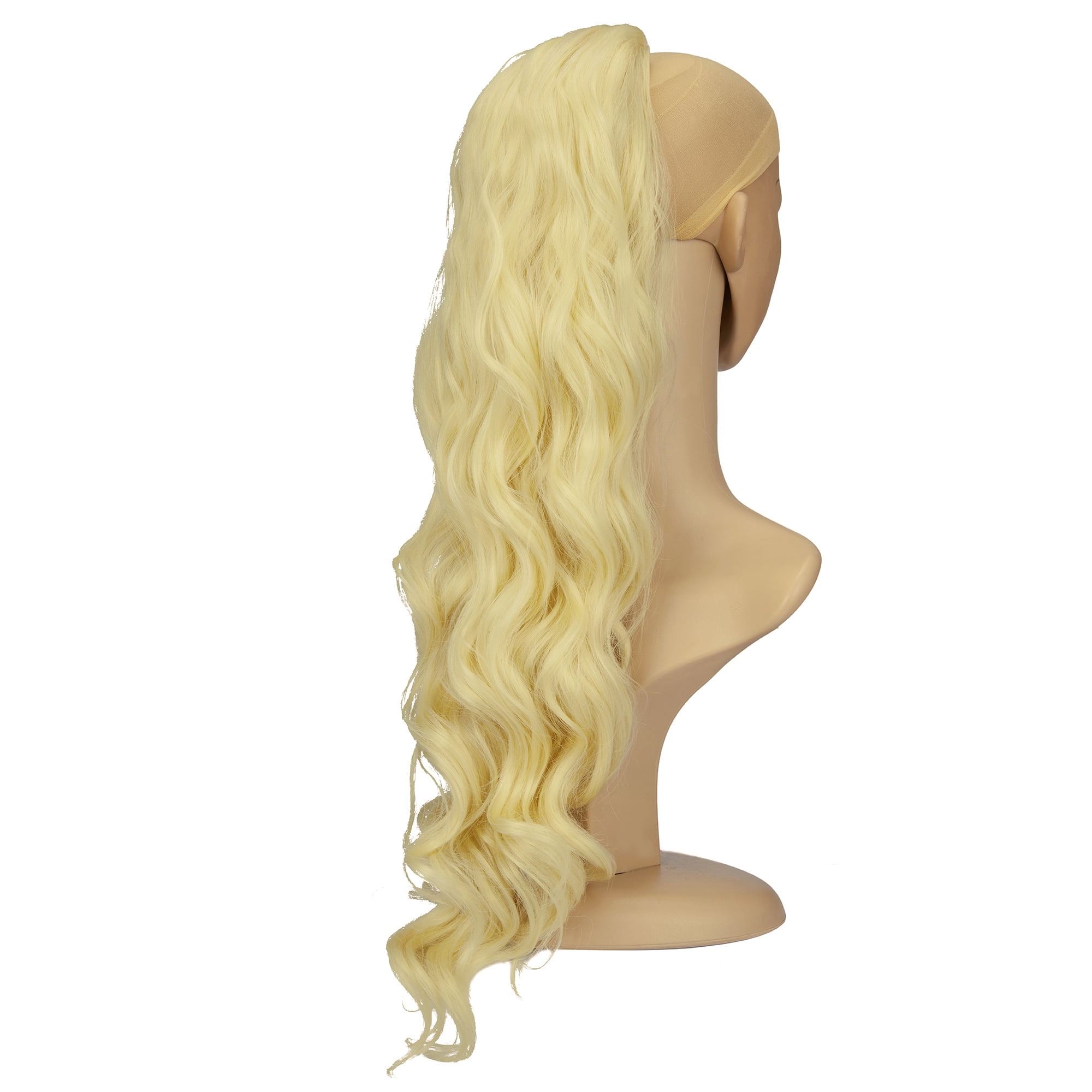 Body Wave Clip in Ponytail Extension Long Wavy Drawstring Ponytail ...