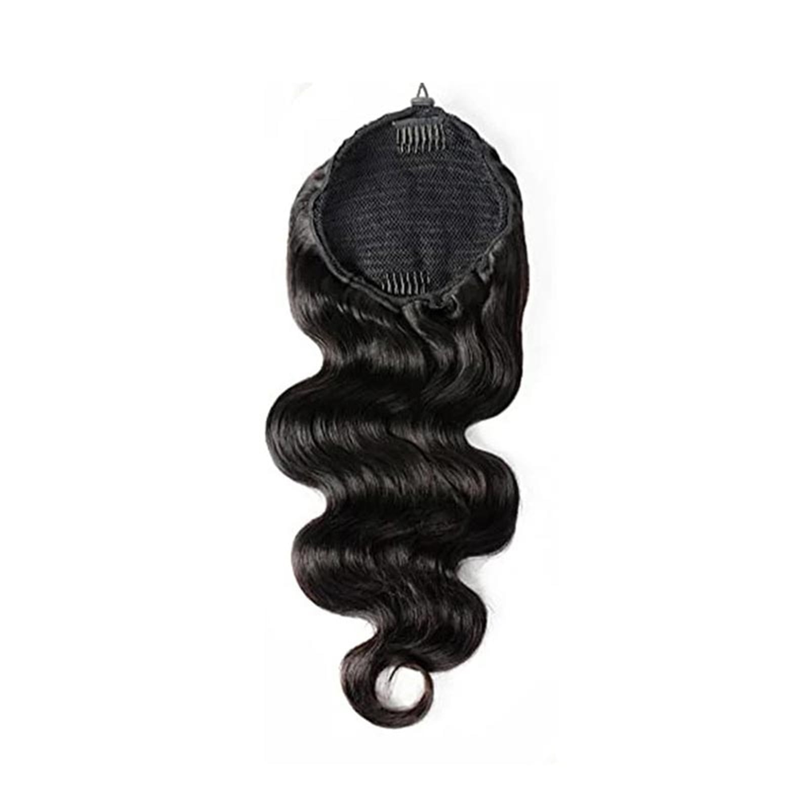 Body Wave Drawstring Ponytail Human Hair Extensions Brazilian Human ...