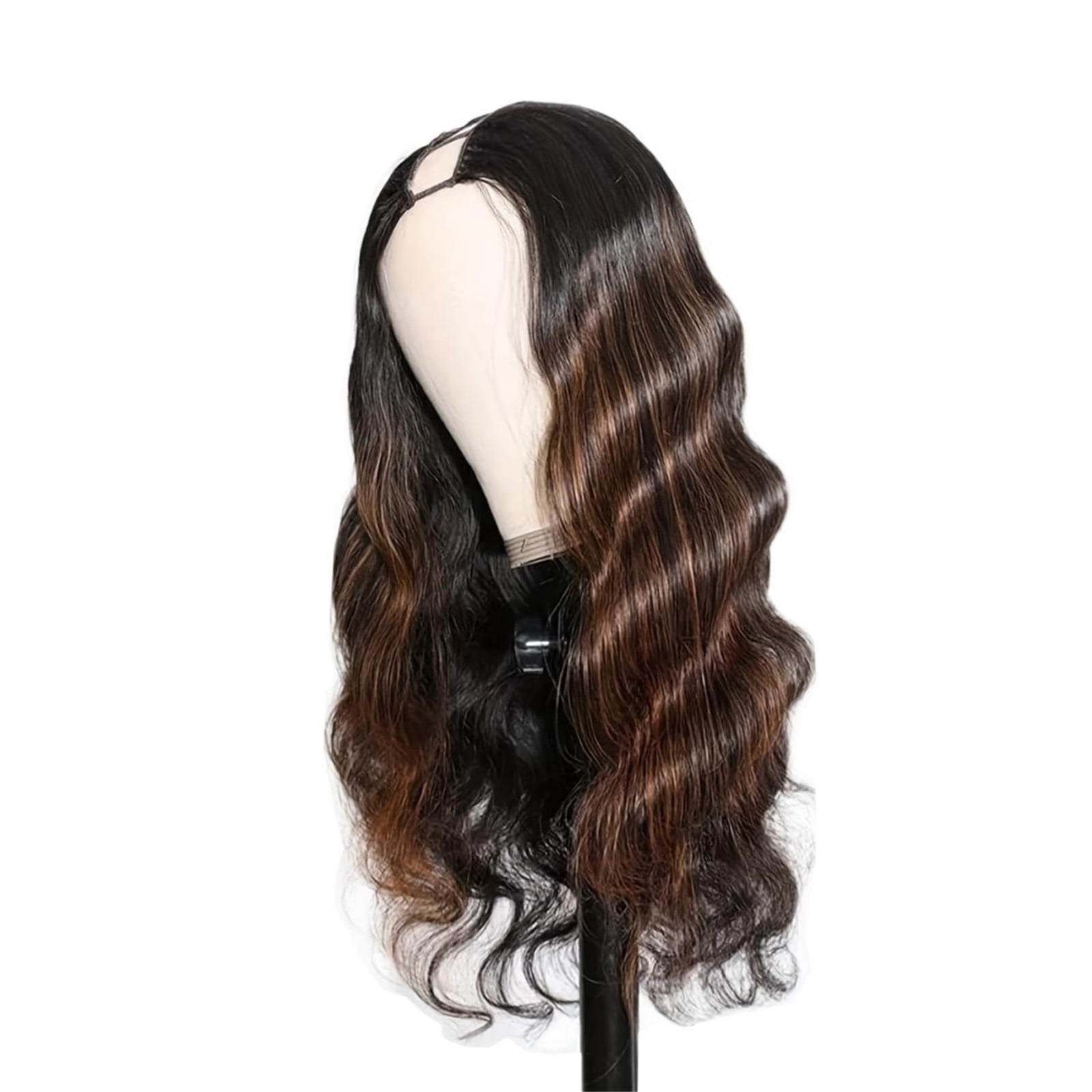 Body Wave Highlight V Part Wig 220 Density Human Hair Wig V Shape Clip ...