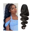Body Wave Ponytail Extensions Human Hair Wave Curly Drawstring Ponytail ...
