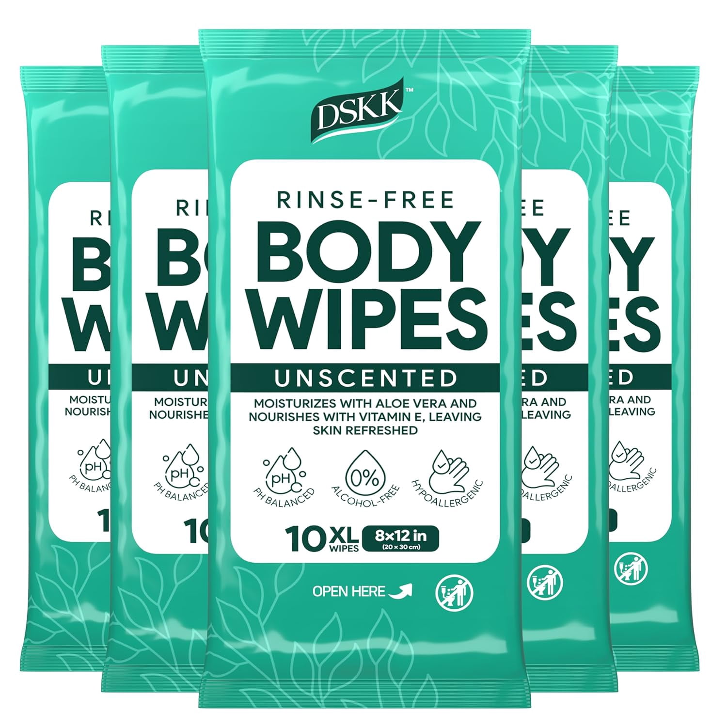 Body Wipes for Adults – XL Ultra Thick Bathing Wipes, Unscented with ...