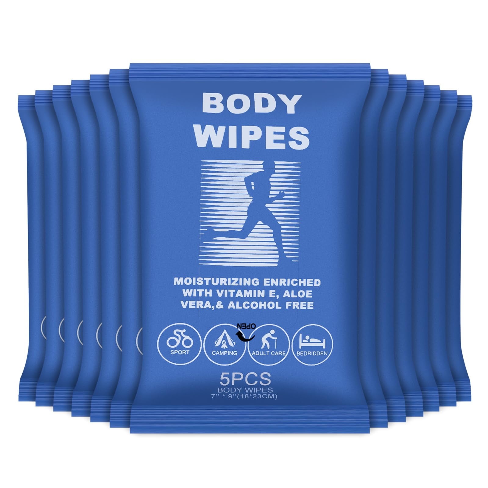 Body Wipes for Women and Men Individually Wrapped Face and Body Wipes ...