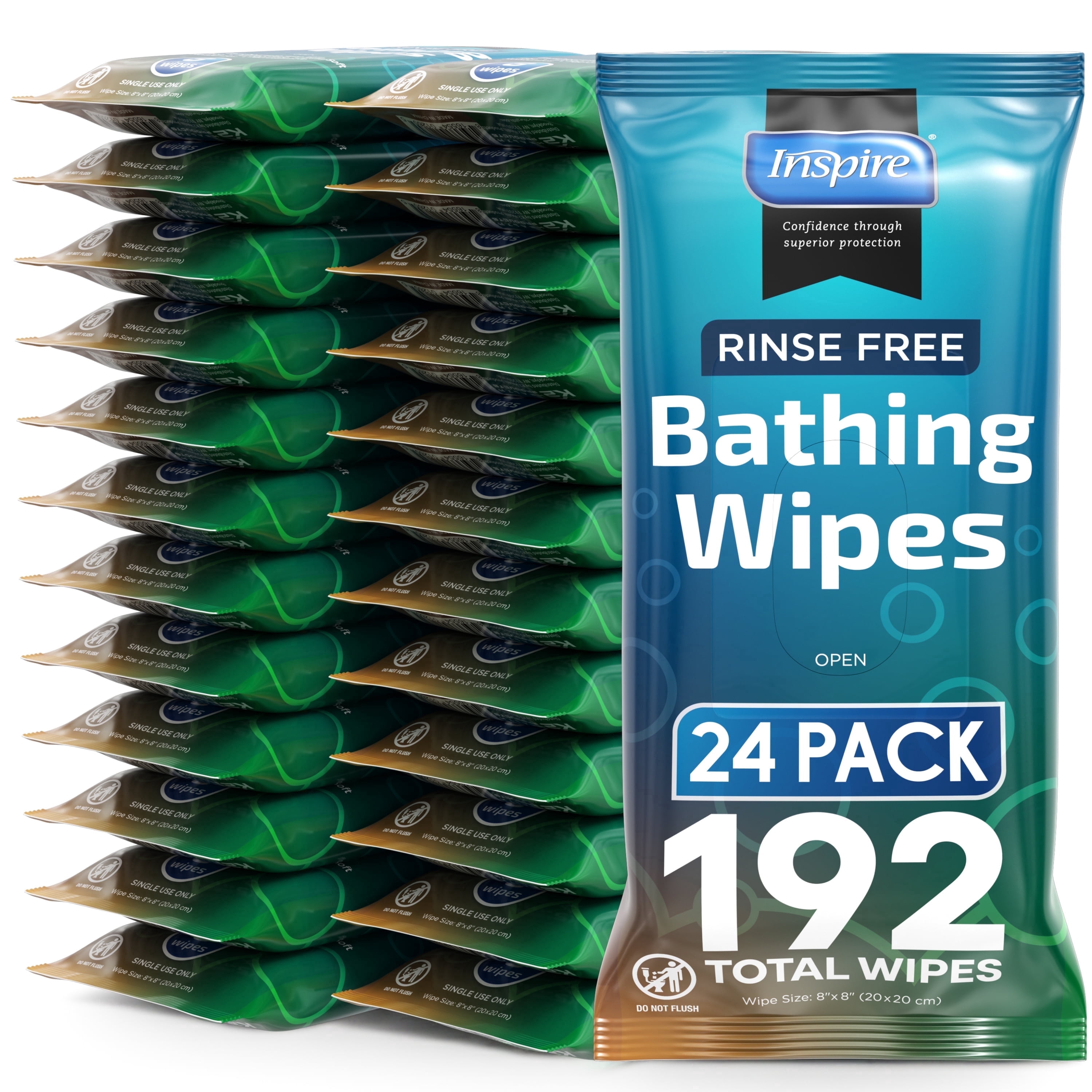 Body Wipes for adults bathing rinse free | Adult Wash Cloths Extra ...