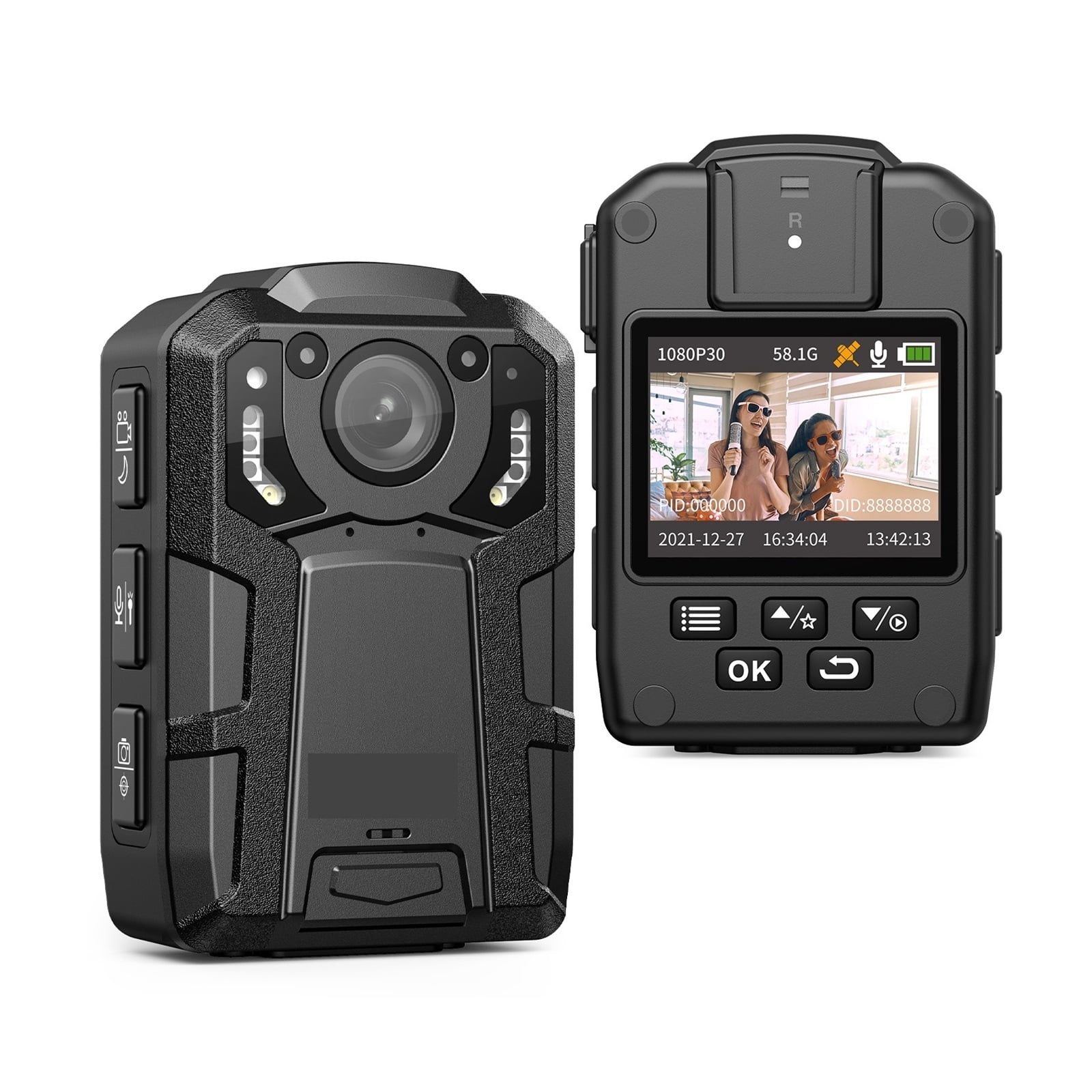 Body Worn Camera 4K GPS Track Supported 14~16 Hours Video Record 128GB ...