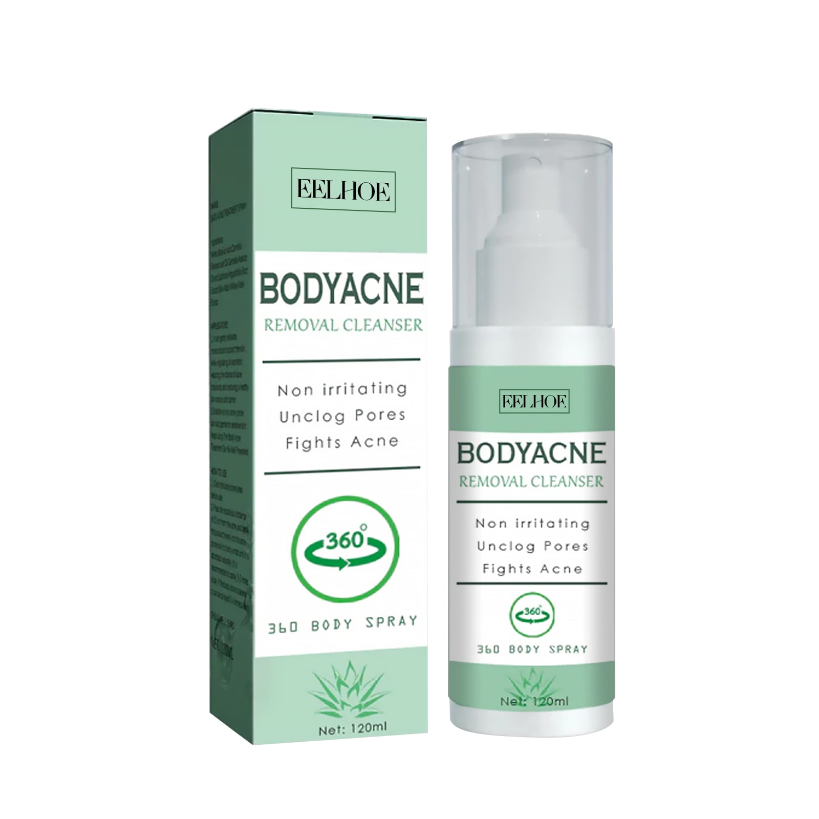 Body acne cleansing spray deep cleans back and arms to fade acne marks ...