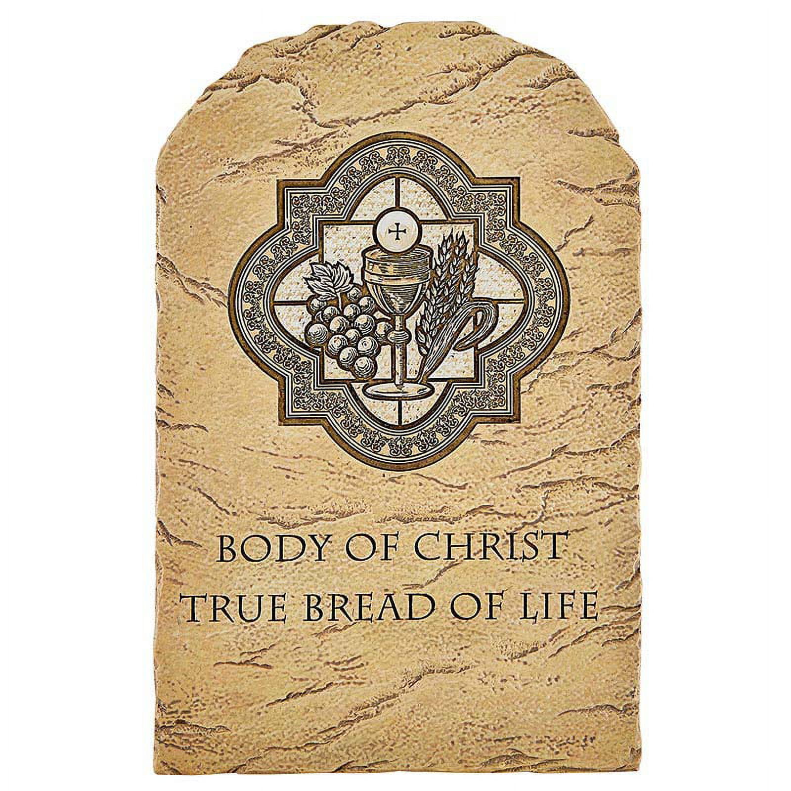 Body of Christ True Bread of Life Arched Tile Plaque with Wire Stand ...