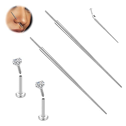 BodyAce G23 Titanium Threadless Piercing Taper, 14G 16G 18G Piercing Taper Insertion Pin, Body ...