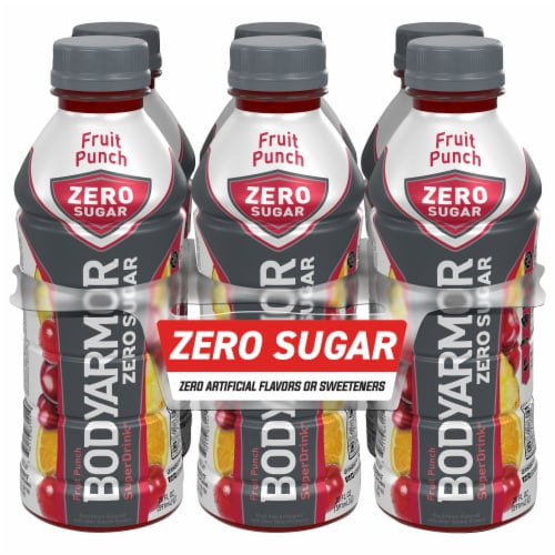 BODYARMOR Zero Sugar Fruit Punch, 6 Pack, 20 fl oz Bottles, Sports ...