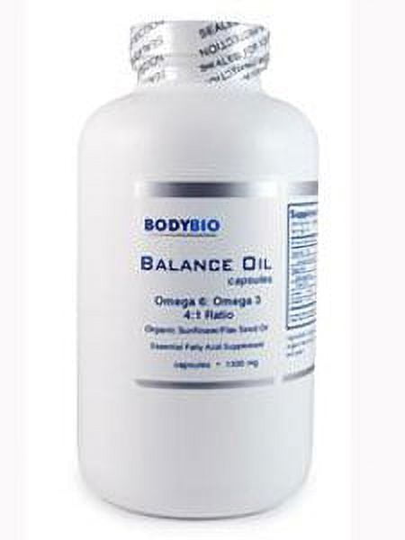 BodyBio Balance Oil, Essential Fatty Acids, Organic Safflower and Flax ...