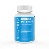 BodyBio Sodium Butyrate Gut Health Supplement, Antibiotic Support, 100 ...