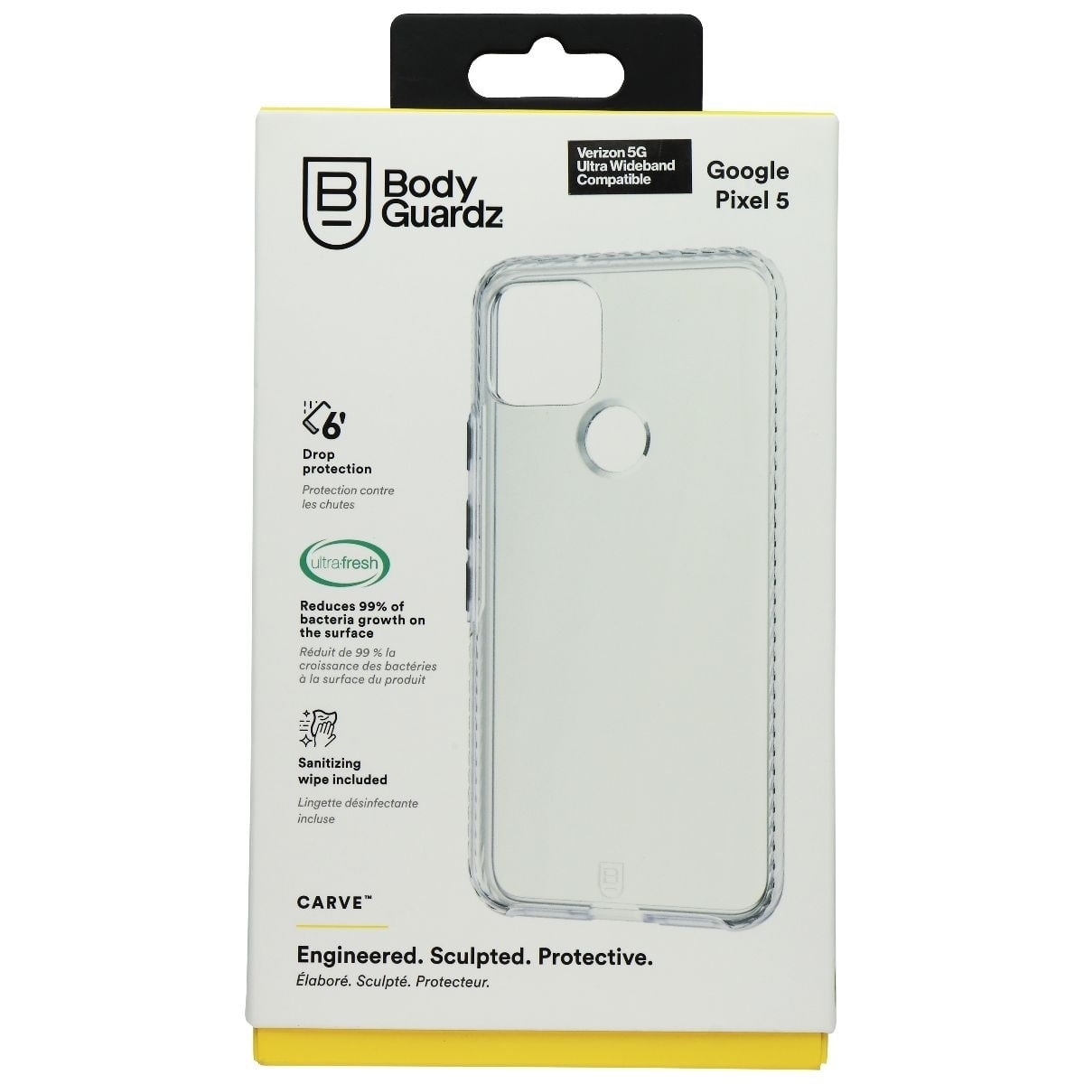 BodyGuardz Carve Series Case for Google Pixel 5 - Clear - Walmart.com