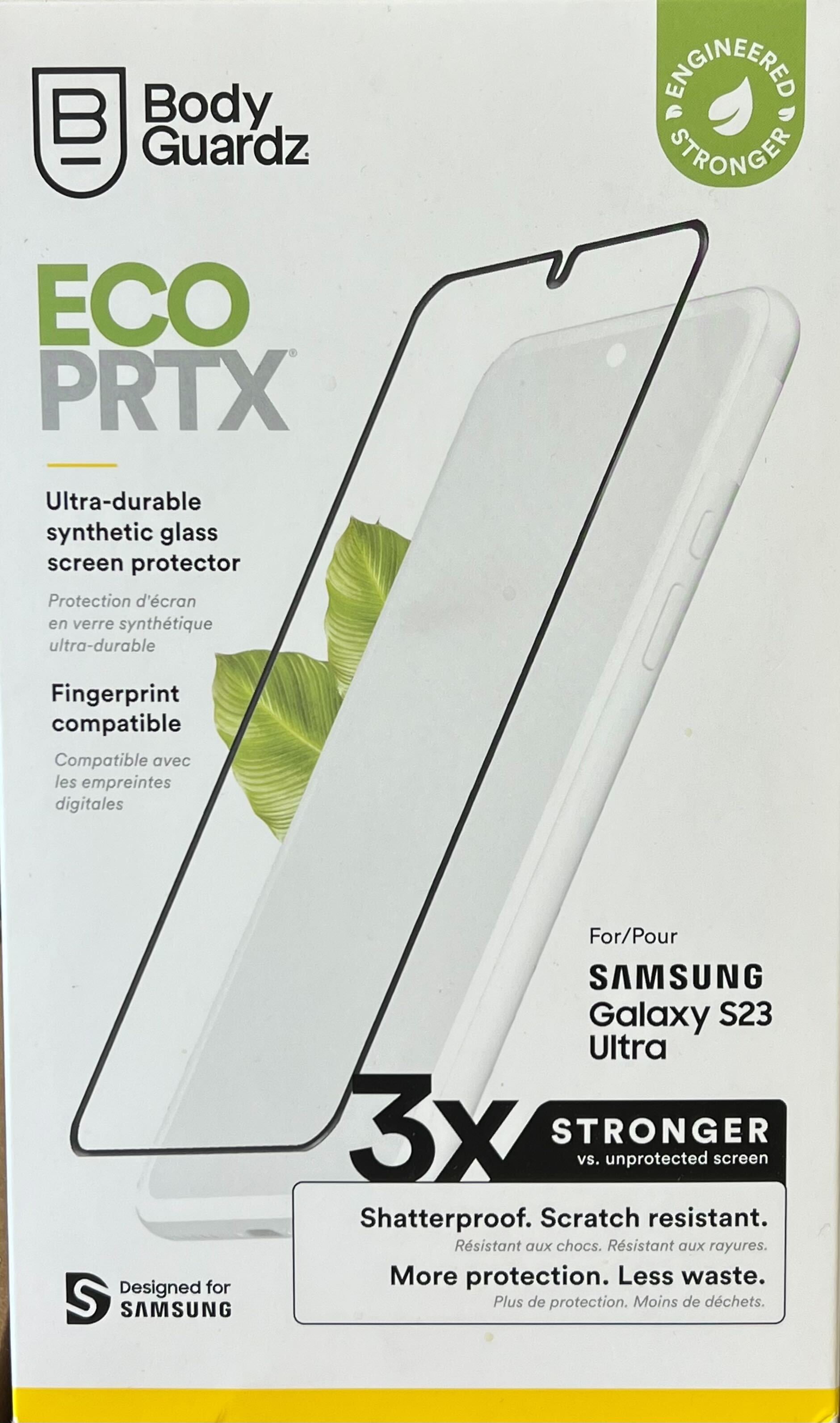 BodyGuardz Eco PRTX Curved Screen Protector - Samsung Galaxy S23 Ultra ...
