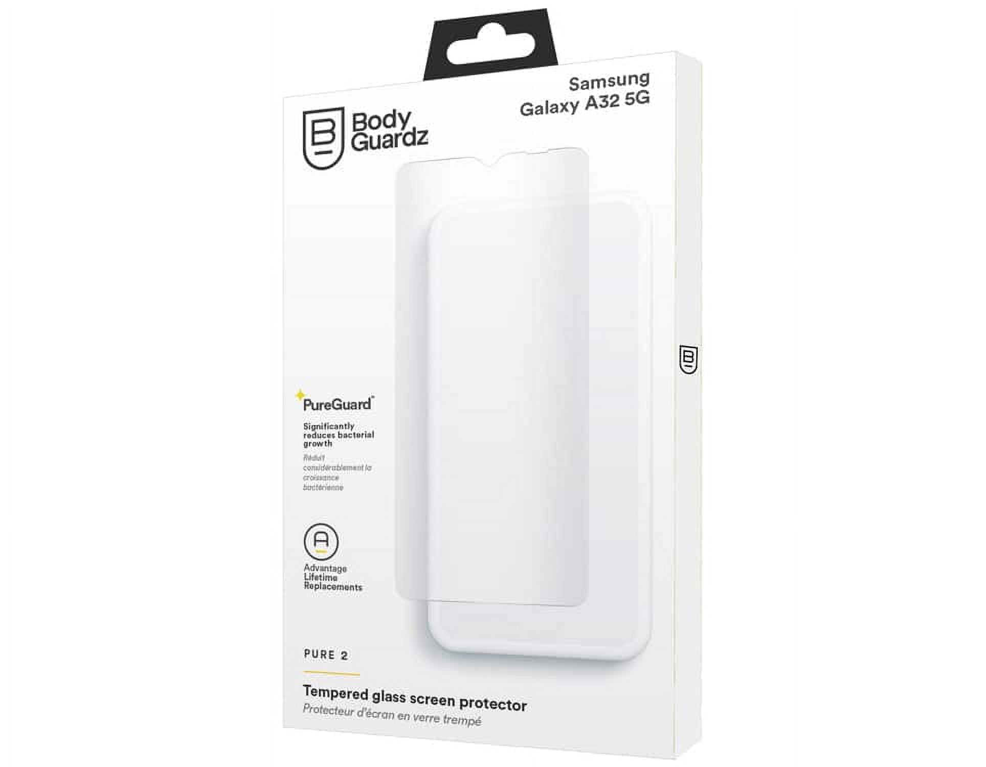 BodyGuardz Pure 2 Antimicrobial Tempered Glass Screen Protector ...