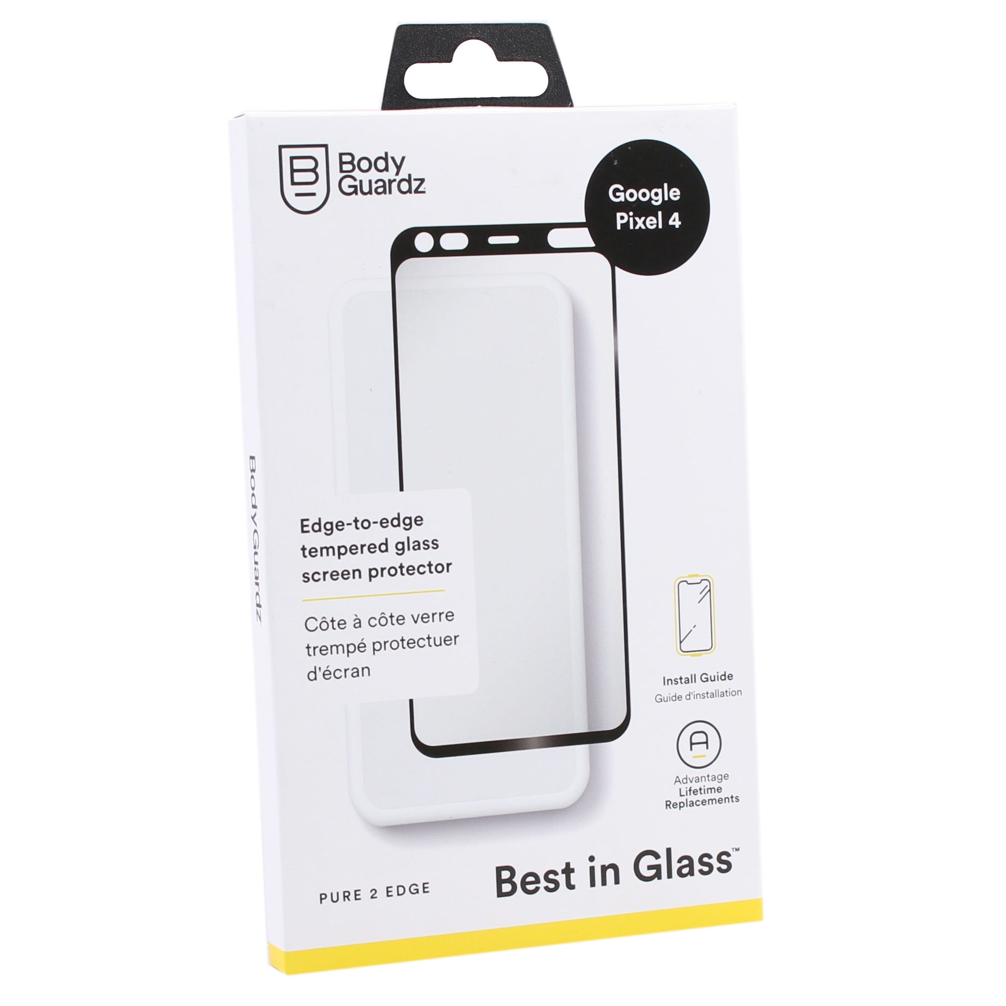 BodyGuardz Pure 2 Edge Tempered Glass Screen Protector for Google Pixel ...