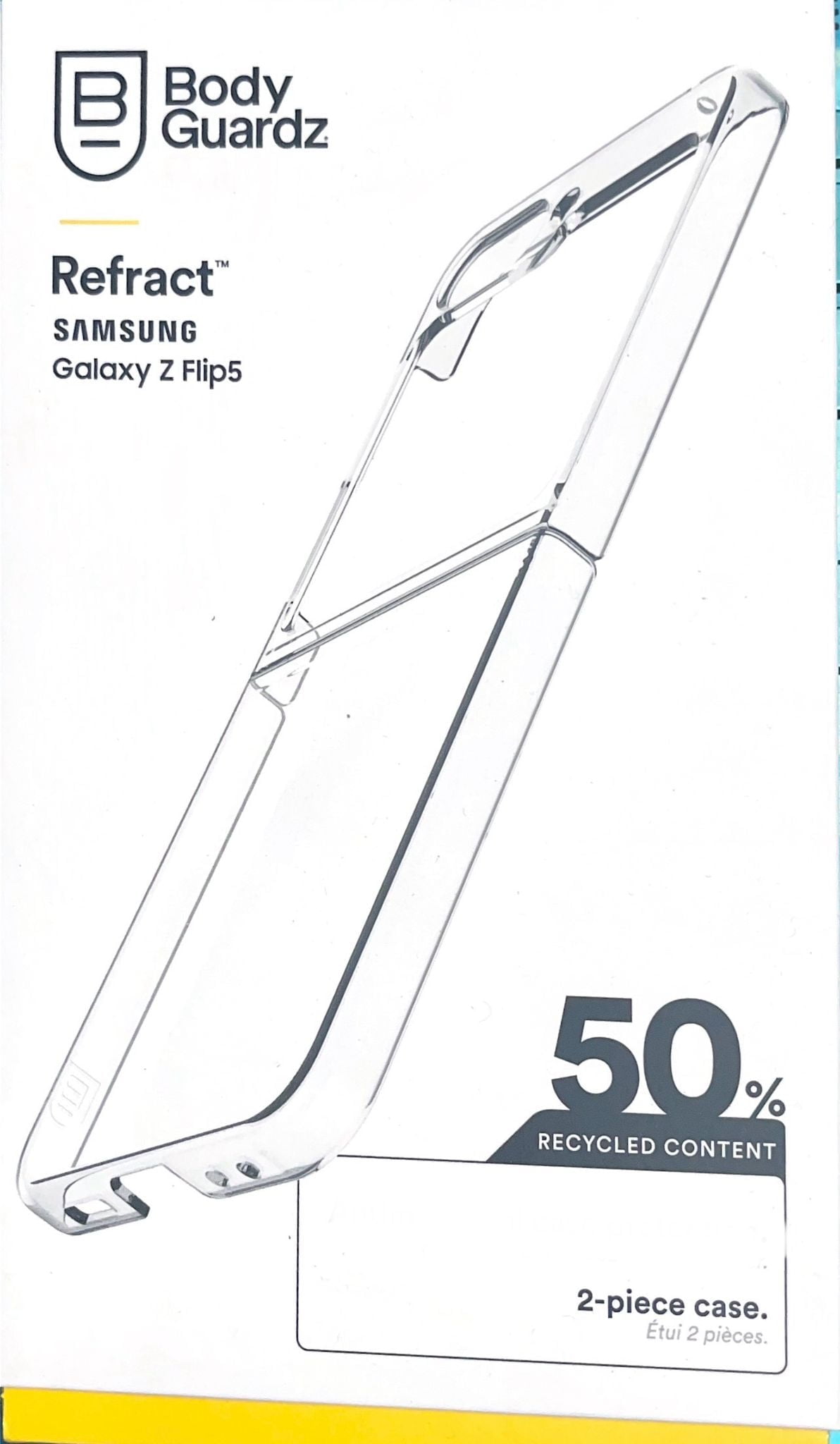 BodyGuardz Refract Clear Cell Phone Case for Samsung Galaxy Z Flip5 ...