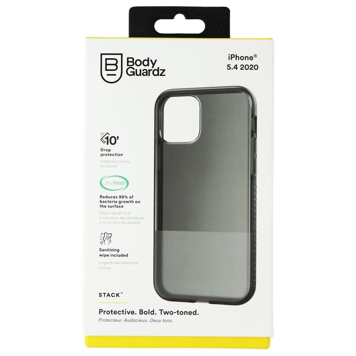 BodyGuardz Stack Series Case for iPhone 12 Mini - Two Tone Smoke ...