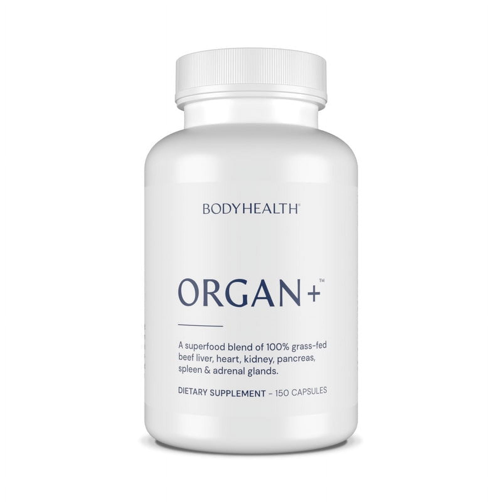 BodyHealth Organ +, Primal Superfood Blend, 100% Grass-Fed Beef Organs ...