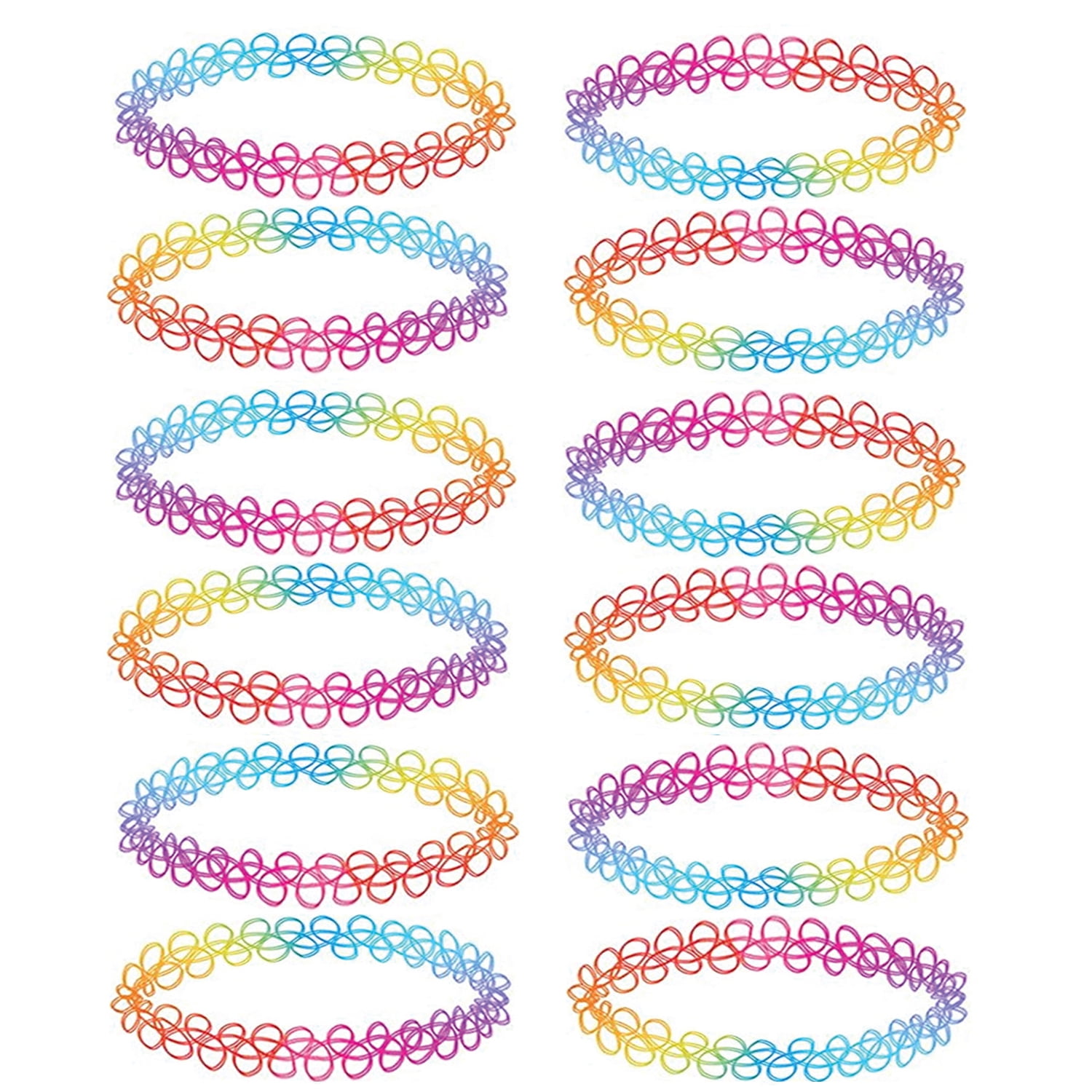 BodyJ4You 12PC Tattoo Choker Necklace Set - 90s Accessories Women Teen ...