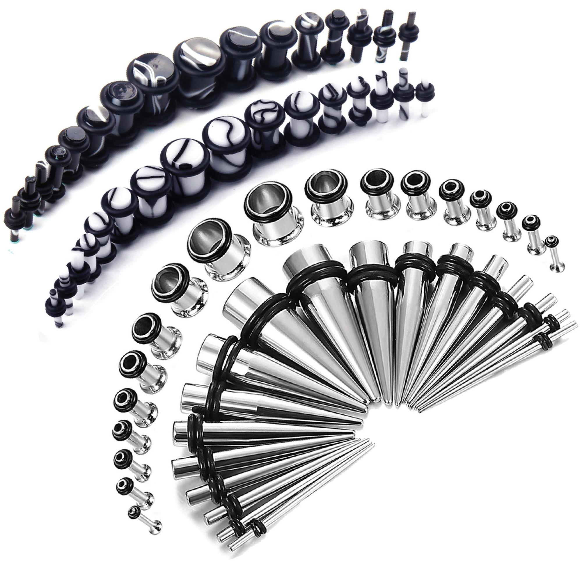 Body Candy 9/16” 2Pc Ear Plugs White Acrylic Cool Pineapple Single ...