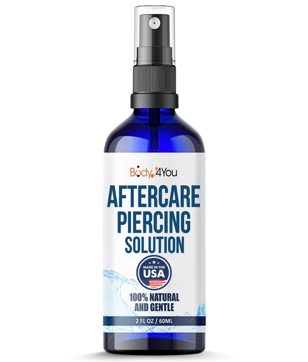 BodyJ4You Piercing Aftercare Spray Saline Solution for Ear Nose Belly ...