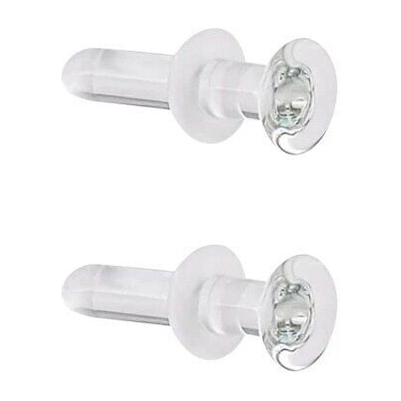 BodyJewelryOnline Clear Gorilla Glass Straight Flat Back Labret Studs ...