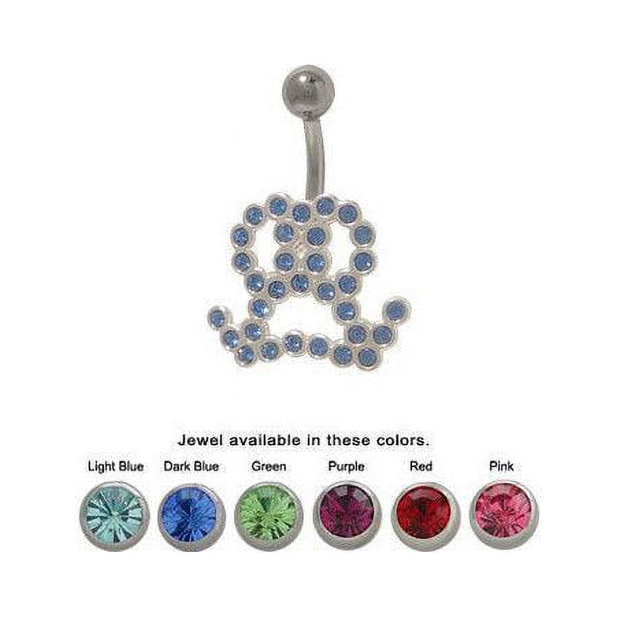 BodyJewelryOnline Male Symbol Belly Ring with CZ Jewels - Walmart.com