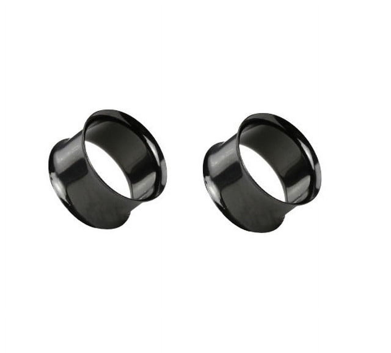 BodyJewelryOnline Pair of Ear Gauges Tunnels Double Flare Screw Fit ...