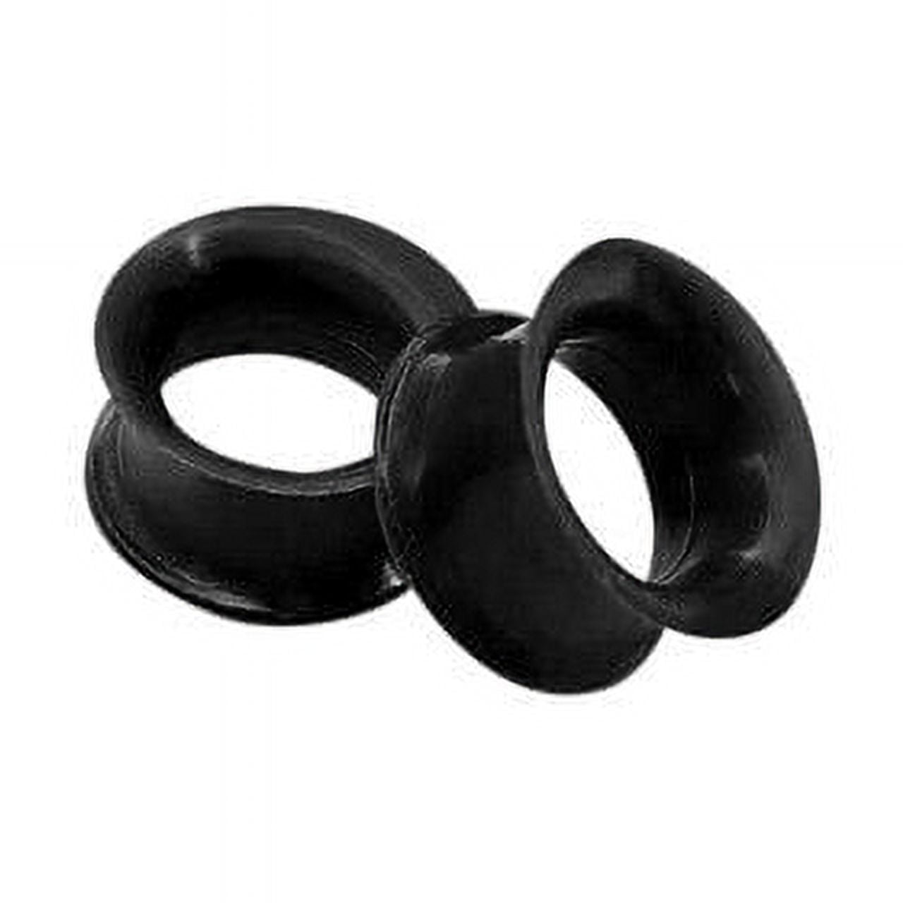 BodyJewelryOnline Pair of Extra Wide Silicone Tunnels Ear Gauges Plug 5 ...