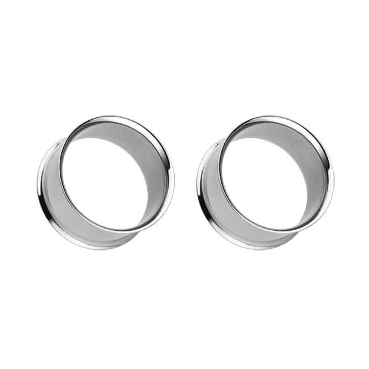 BodyJewelryOnline Pair of Flesh Ear Tunnels Plug Surgical Steel Gauges ...