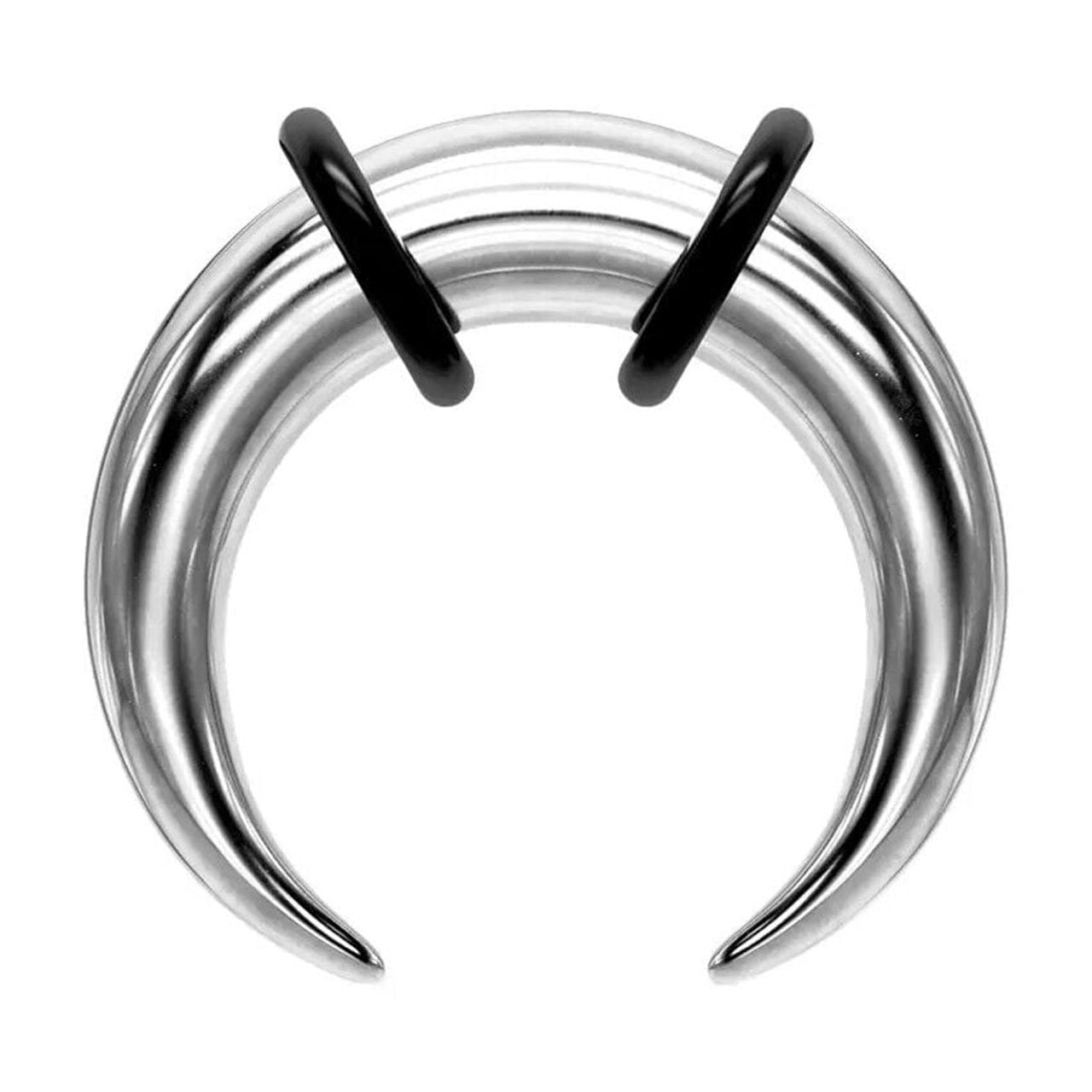 BodyJewelryOnline Surgical Steel Crescent Tapers Bull Stretchers ...