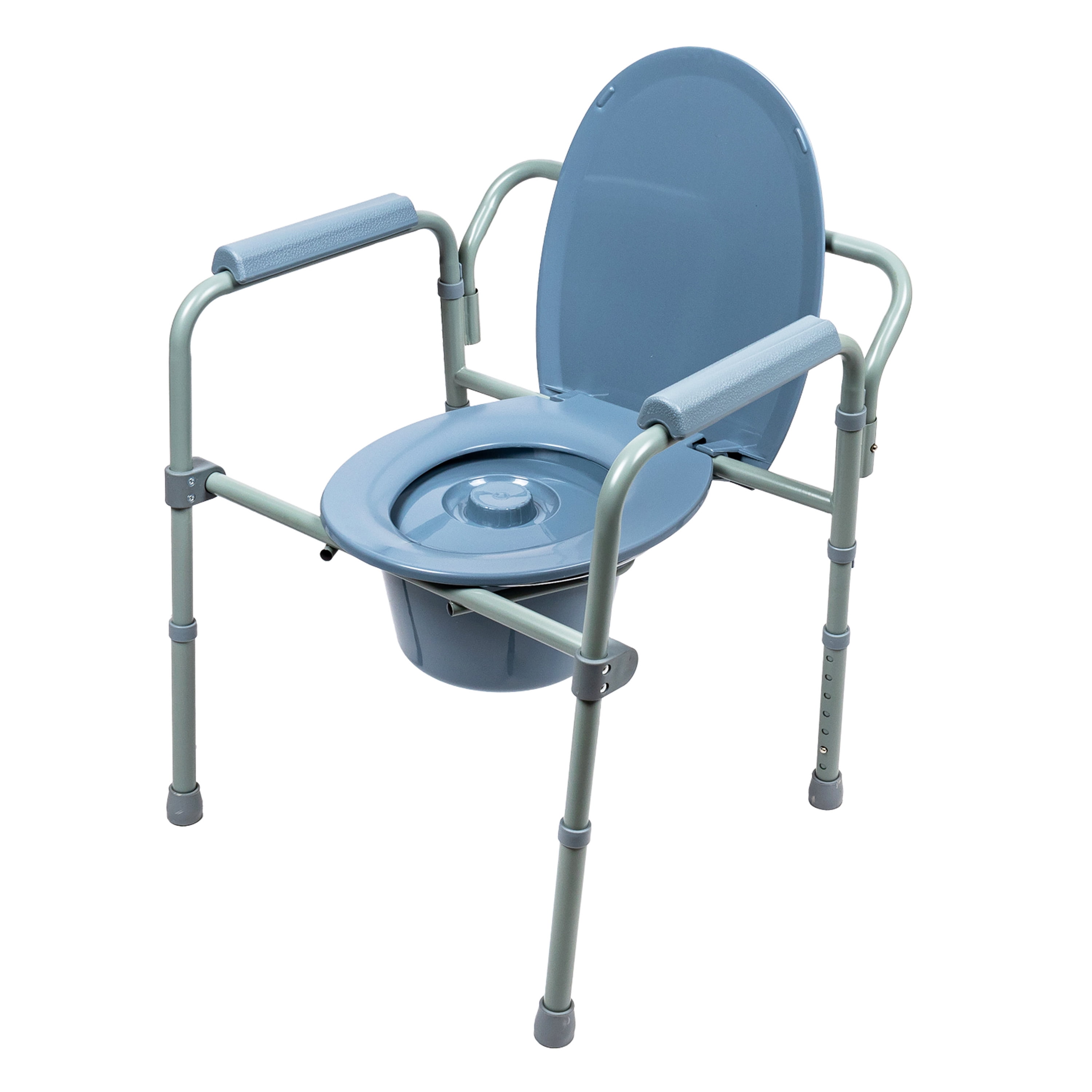 BodyMed 3-In-1 Steel Commode Bariatric Chair with Removable Bucket for ...