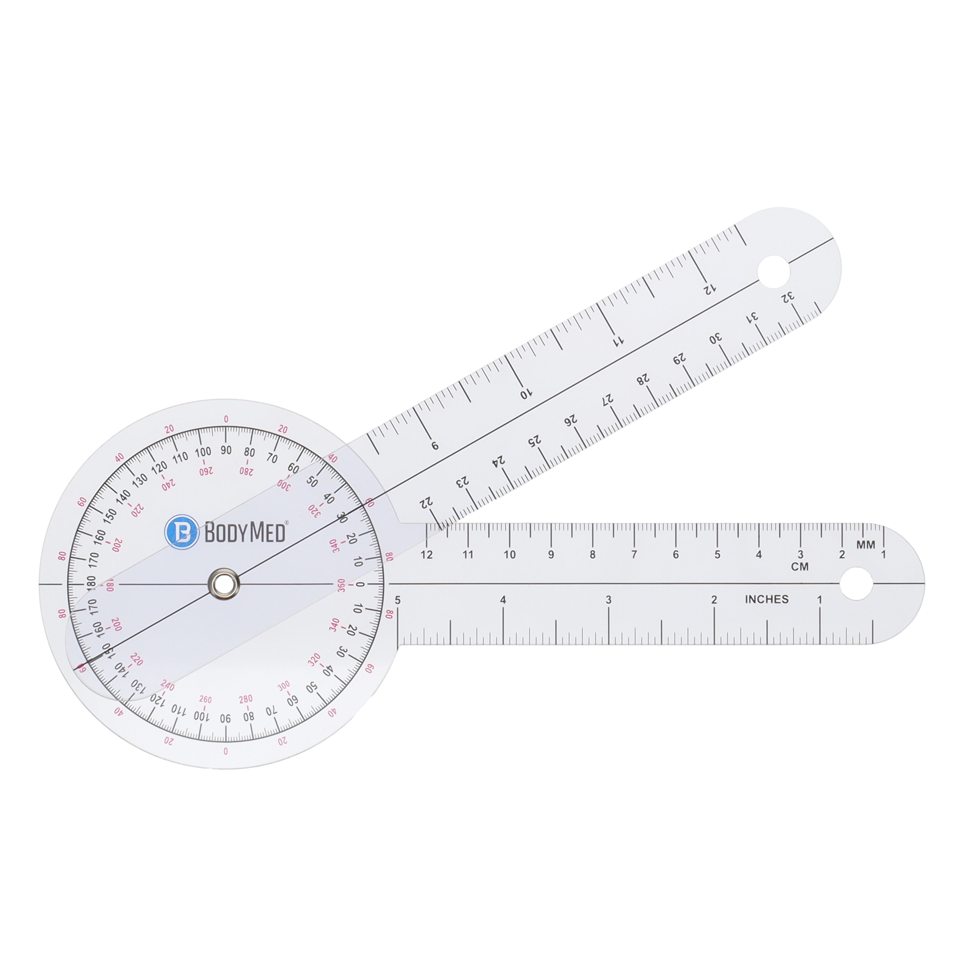 BodyMed 8 Inch Medical Spinal Goniometer Measurer – 360° ISOM ...