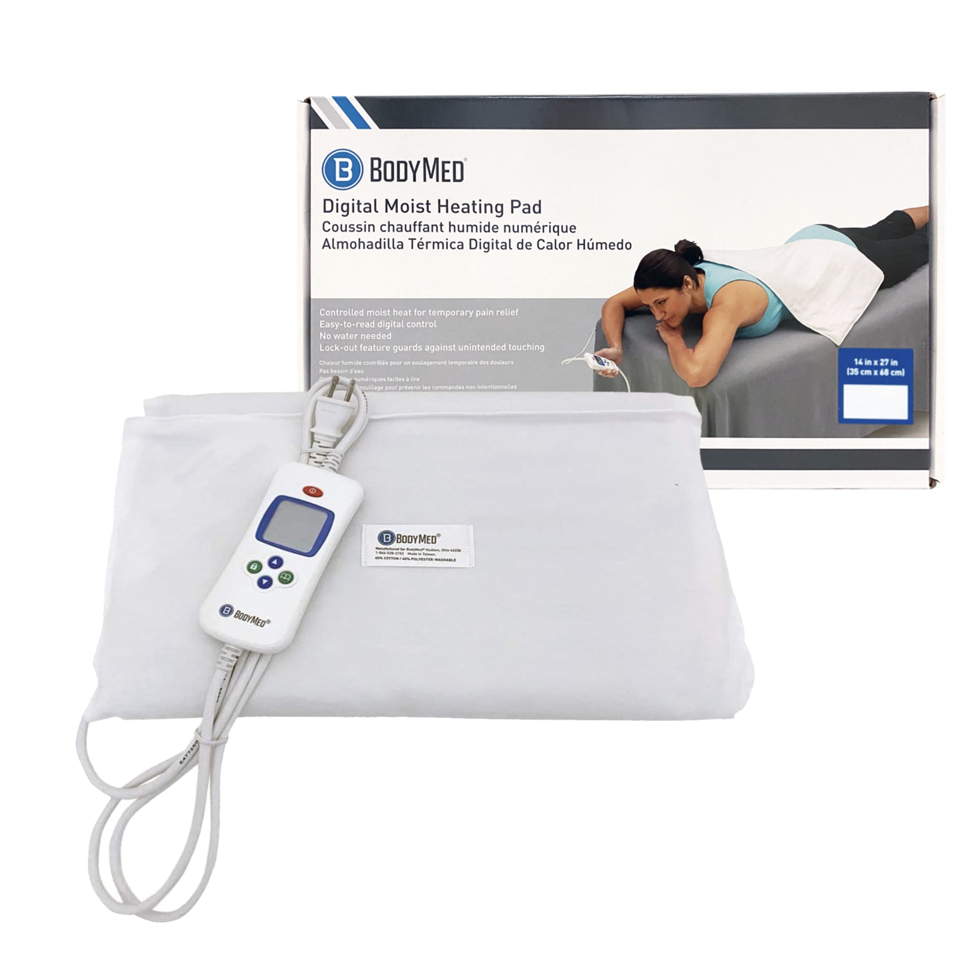 BodyMed Digital Moist Heating Pad with Auto Shut Off Heating Pad for ...