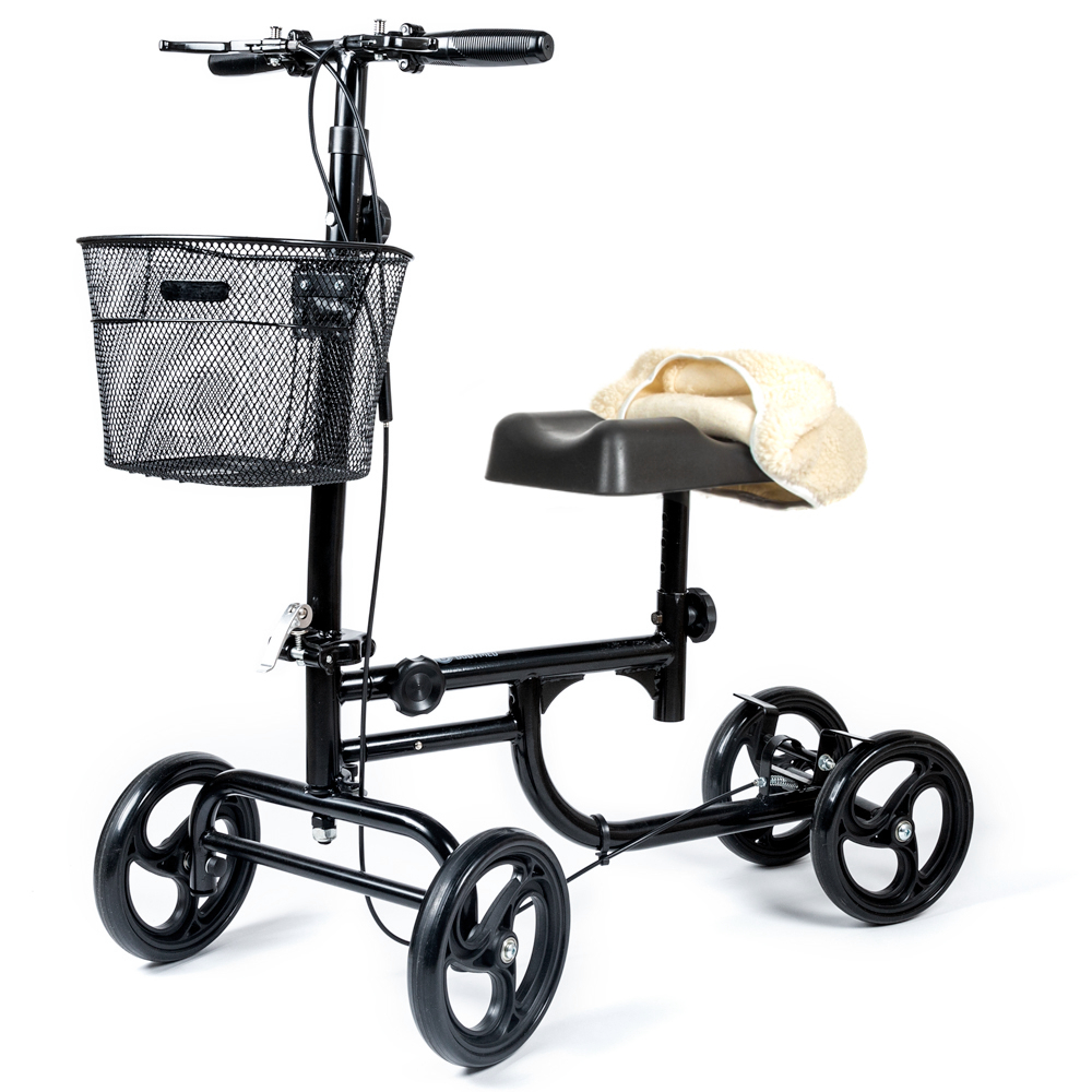 BodyMed Folding All-Terrain Knee Walker for Ankle & Foot Injuries ...