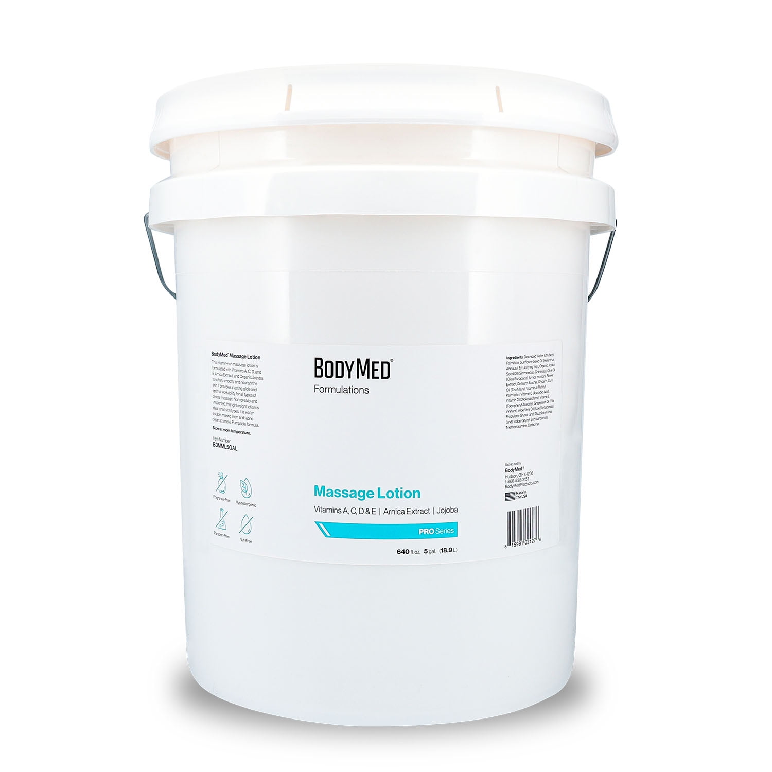 BodyMed Formulations Massage Lotion, 5 gal. – Fragrance-Free, All ...