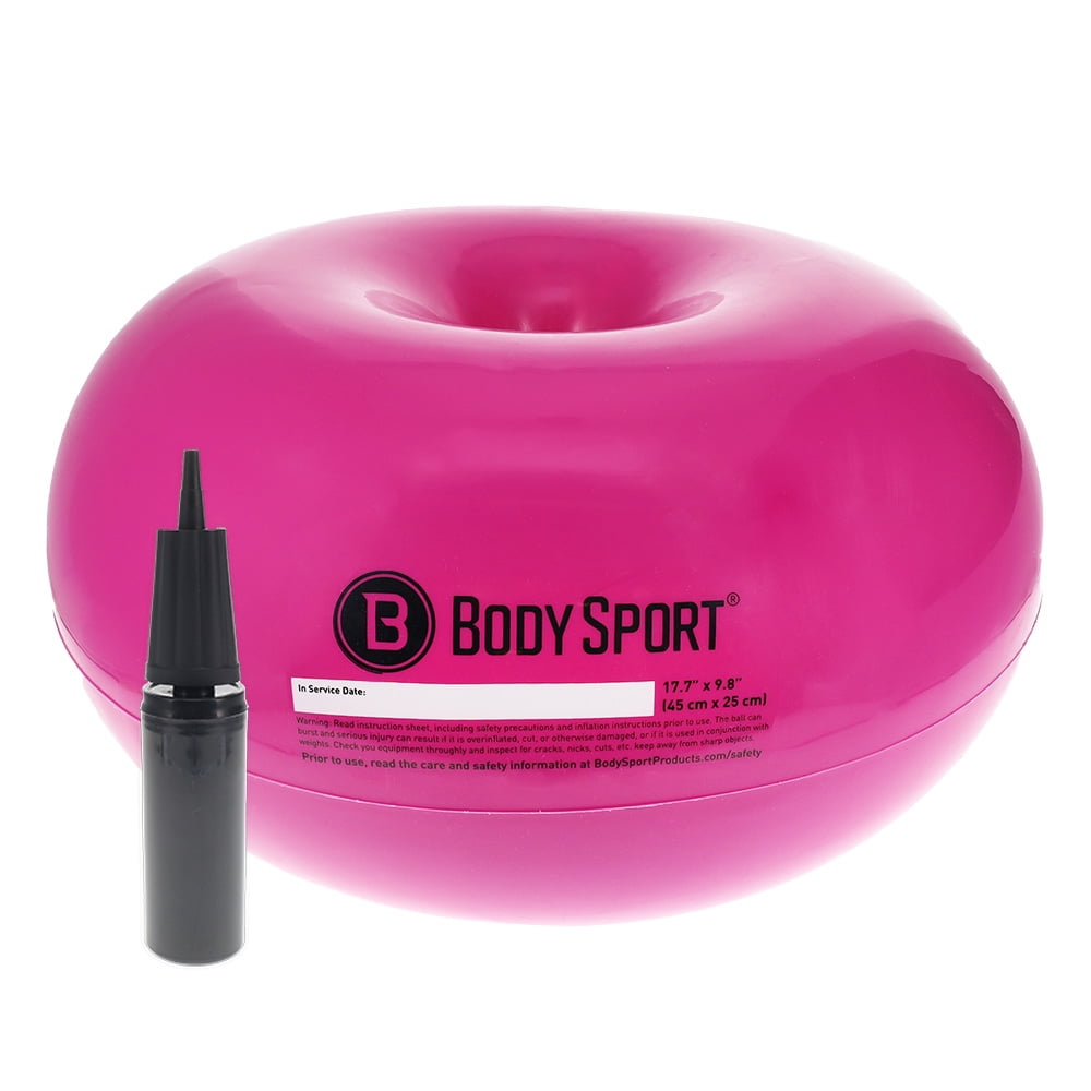 BodySport® Donut Ball, Purple, 17.7 in. x 9.8 in. (45 cm x 25 cm ...
