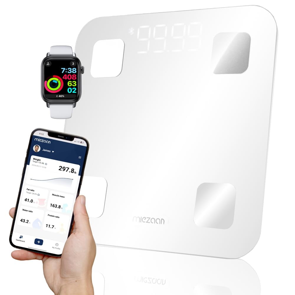 BodyView - 4 Electrode Smart Scale for Body Weight - Digital Scale - 24 ...