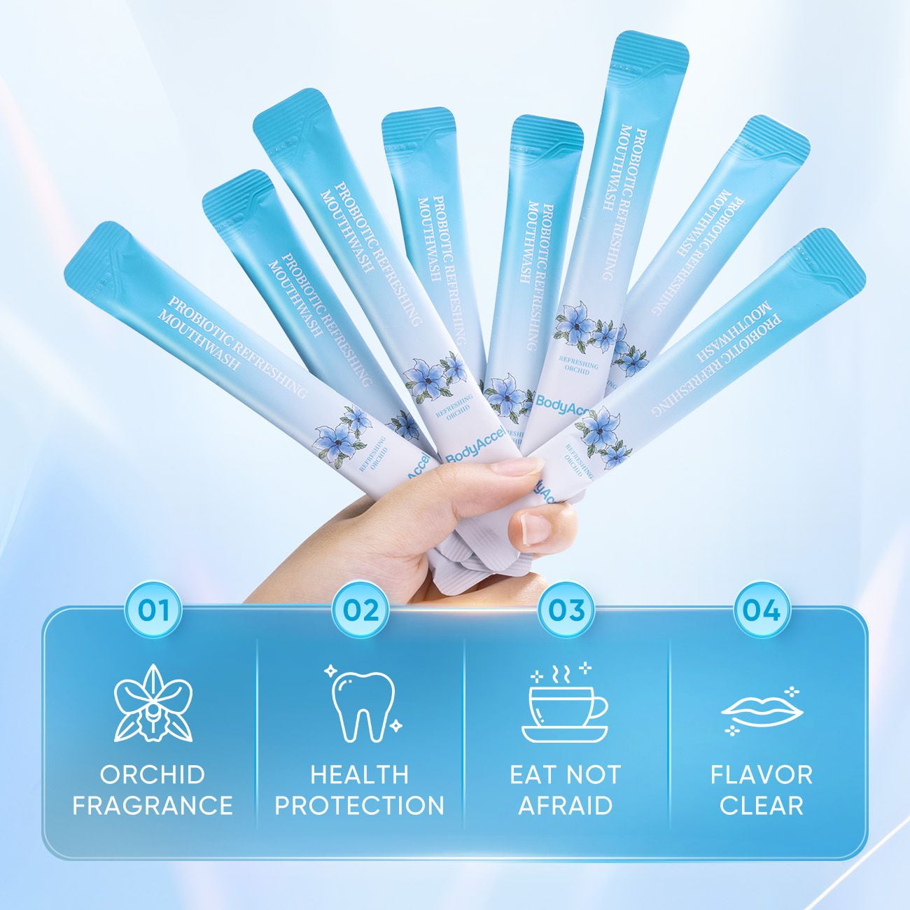 Bodyaccel probiotiv refreshing mouthwash,Probiotic formula,small and ...